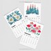 Flora Fables Wall Calendar 2025 With Hand Drawn Illustrations for Each Month, Abstract Flora ...