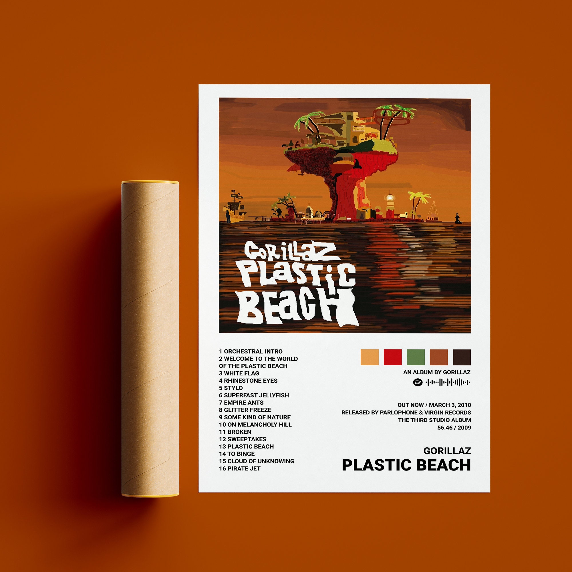 Gorillaz Plastic Beach Album Cover