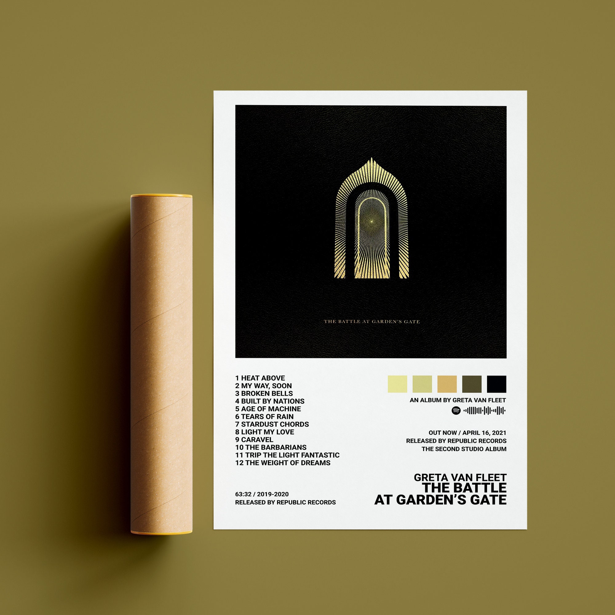 Greta Van Fleet Posters / The Battle At Garden's Gate Poster