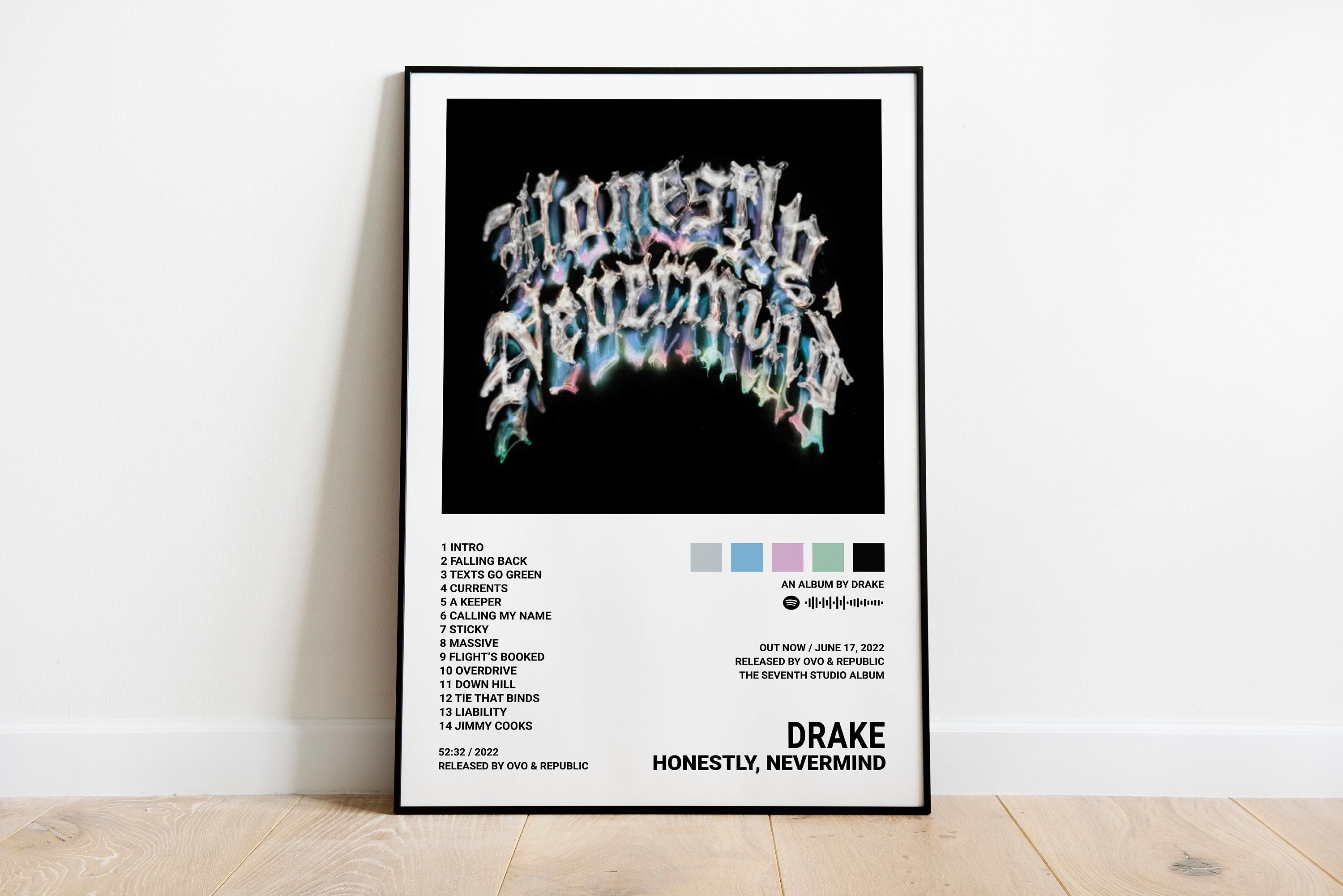 Drake Posters / Honestly, Nevermind Poster, Album Cover Poster sold by ...
