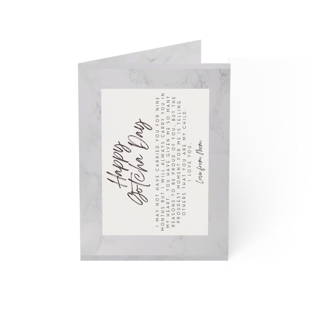 Greeting Cards Happy Gotcha Day, Keepers Day, Adoption Day Set of Cards ...