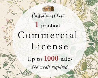 Limited Commercial License Single Product - Etsy