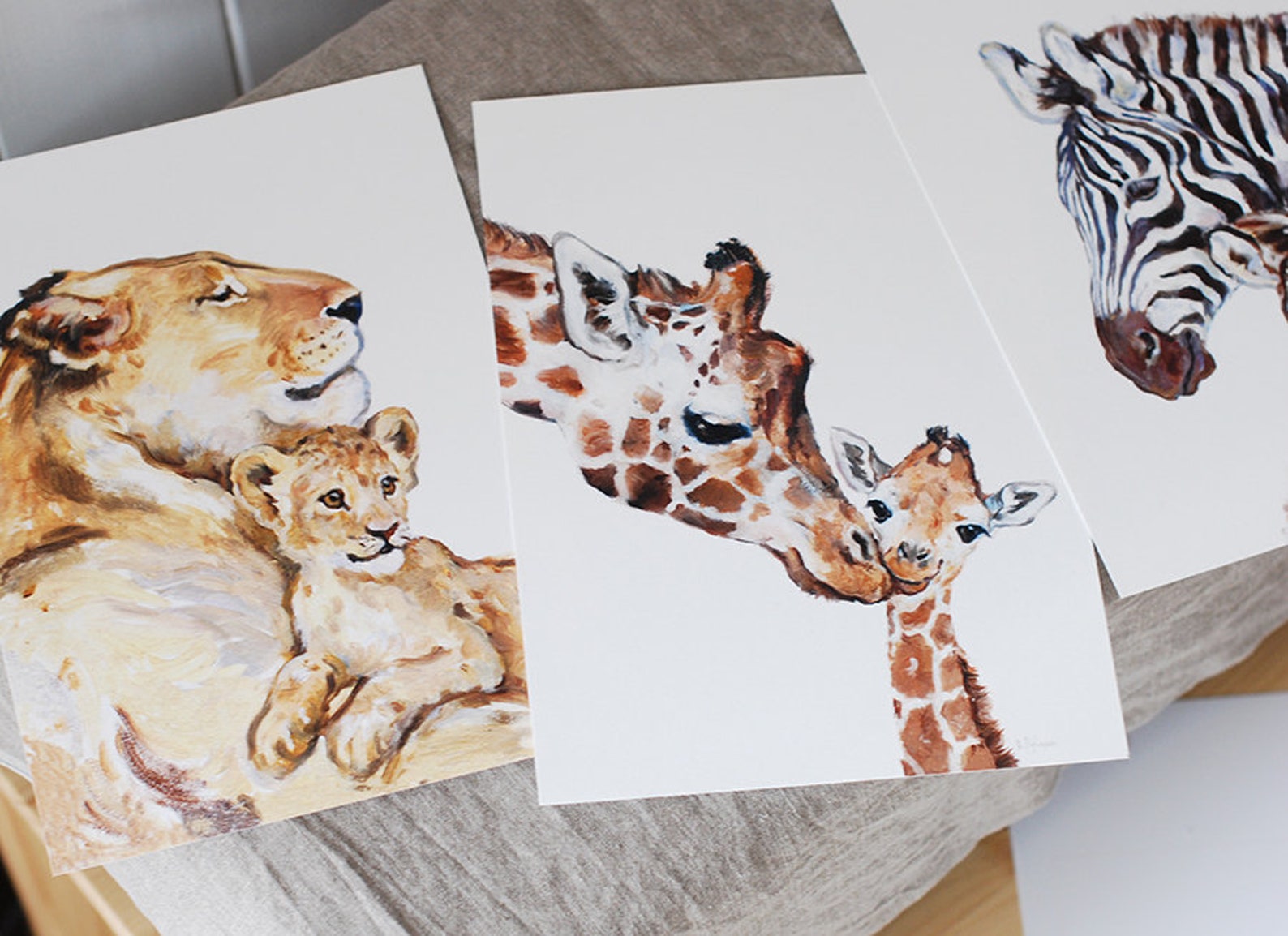 Giraffe Clipart. Giraffe Mom and Baby Clip Art Printable Giraffe Art ...