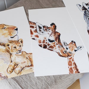 Giraffe Clipart. Giraffe Mom and Baby Clip Art Printable Giraffe Art ...