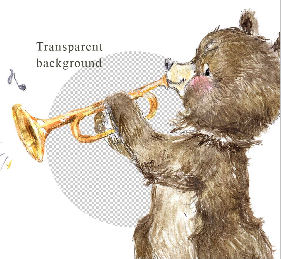 Musical Orchestra Animals Clipart - Cute Woodland Orchestra - Woodland ...