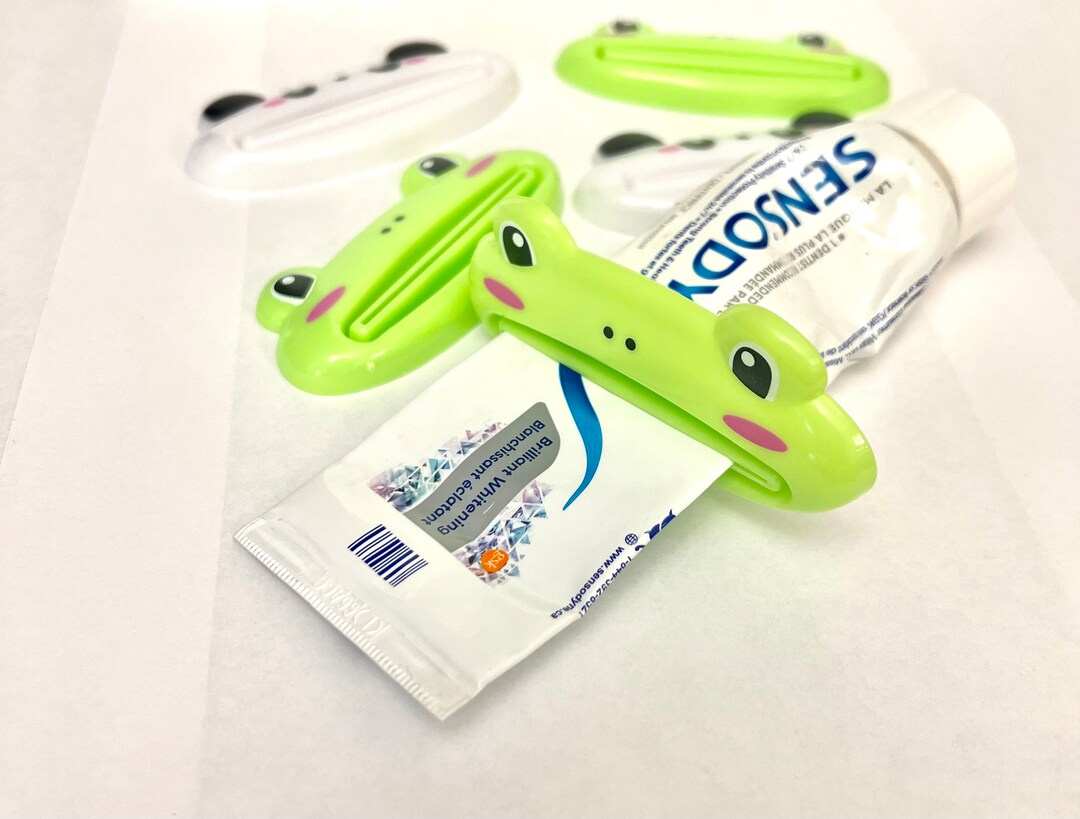 Toothpaste Squeezer Cute 4x Frog or 4x Panda Shaped Toothpaste Tube Extender Clip - Etsy Canada