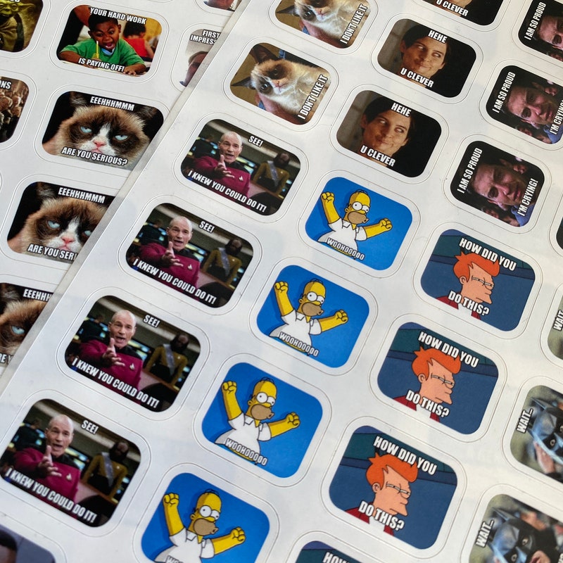 Teacher Meme Stickers - Etsy