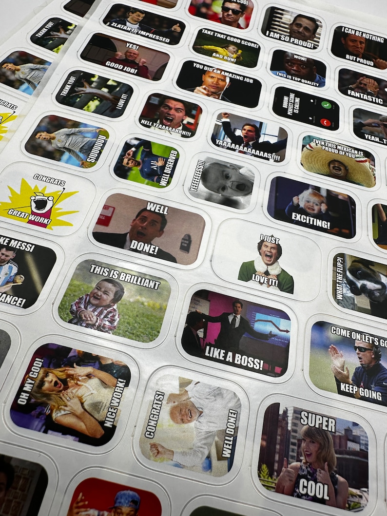 Nur positive Lehrer Memes Sticker / Aufkleber 120 STK. / 60 Motive ...