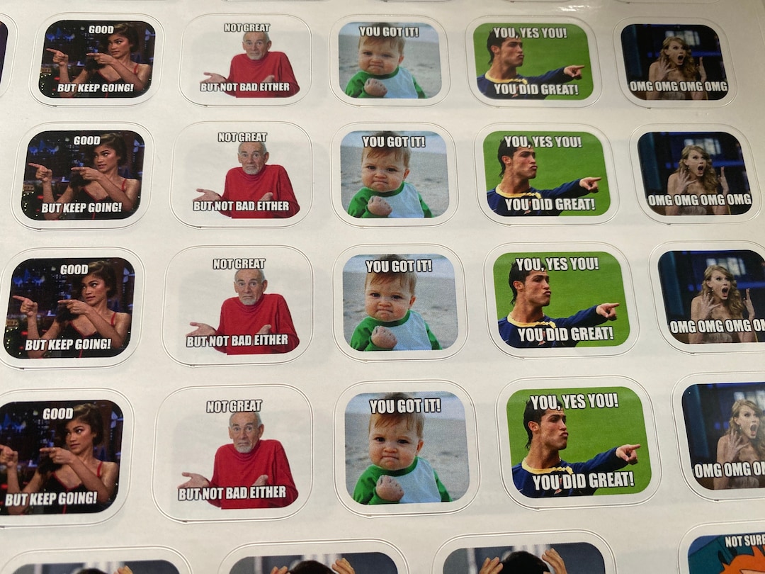2nd Version Teacher Memes Stickers / Decals 108 PCS. / 27 Designs ...