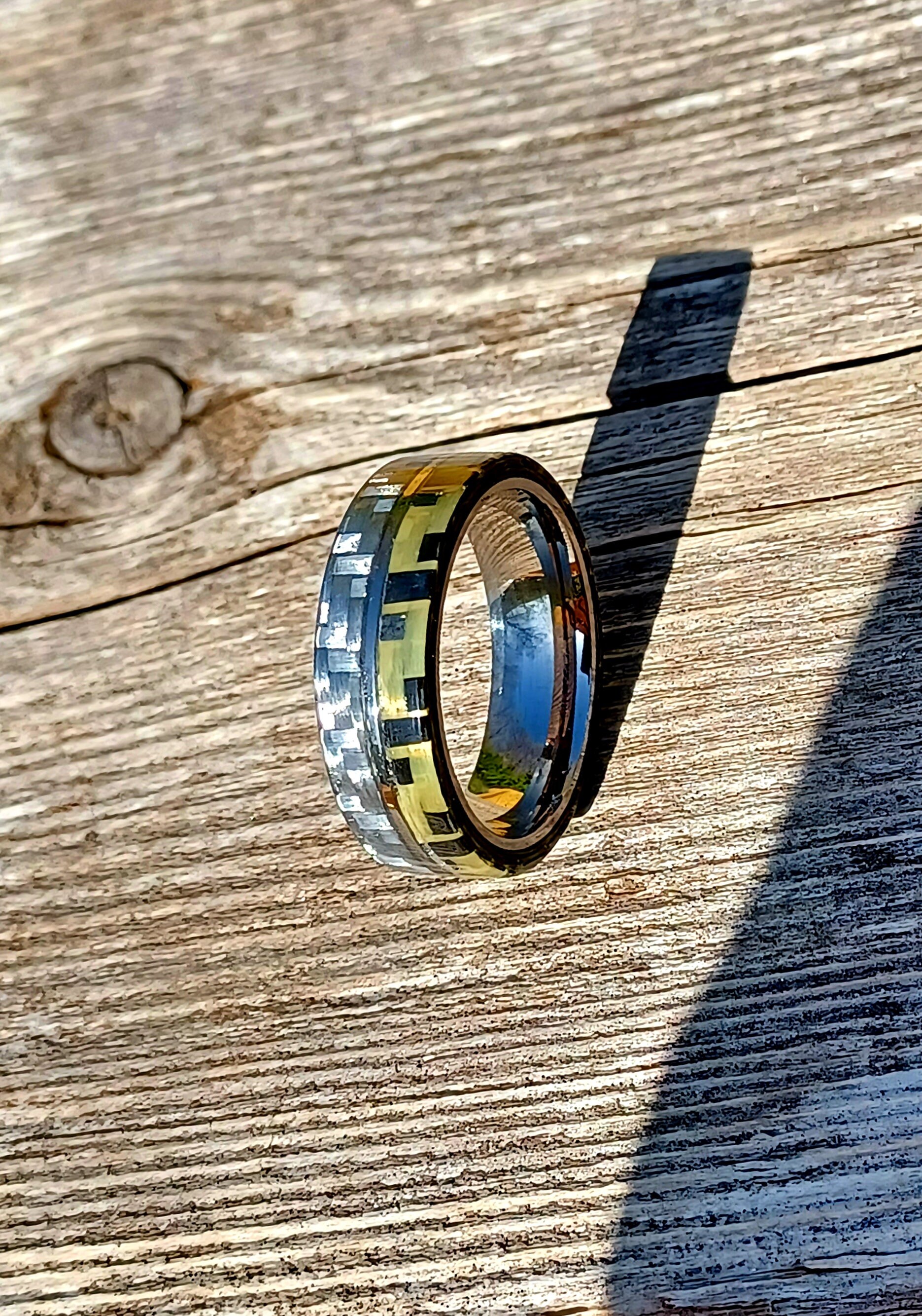Titanium Texalium and Carbon Fiber/kevlar Ring - Etsy