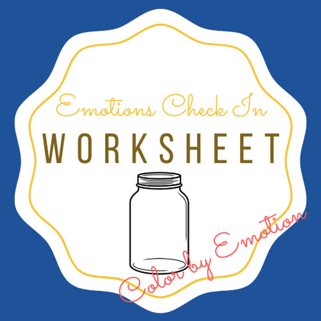 Counseling Worksheet - Check IN - Etsy