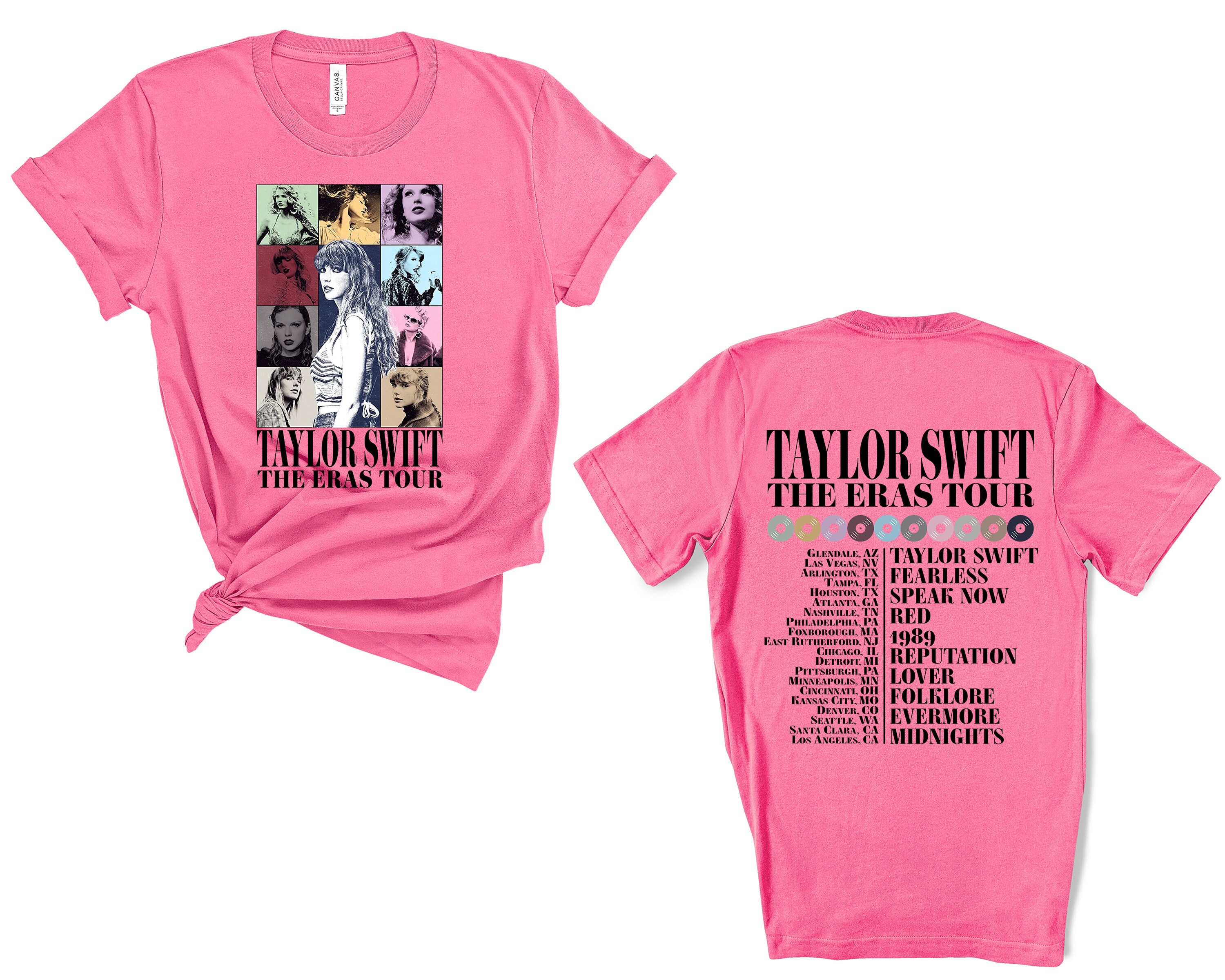 TS Eras Tour Two Sided Shirt, Taylor Eras Tour Tee, Taylor Merch Shirt ...