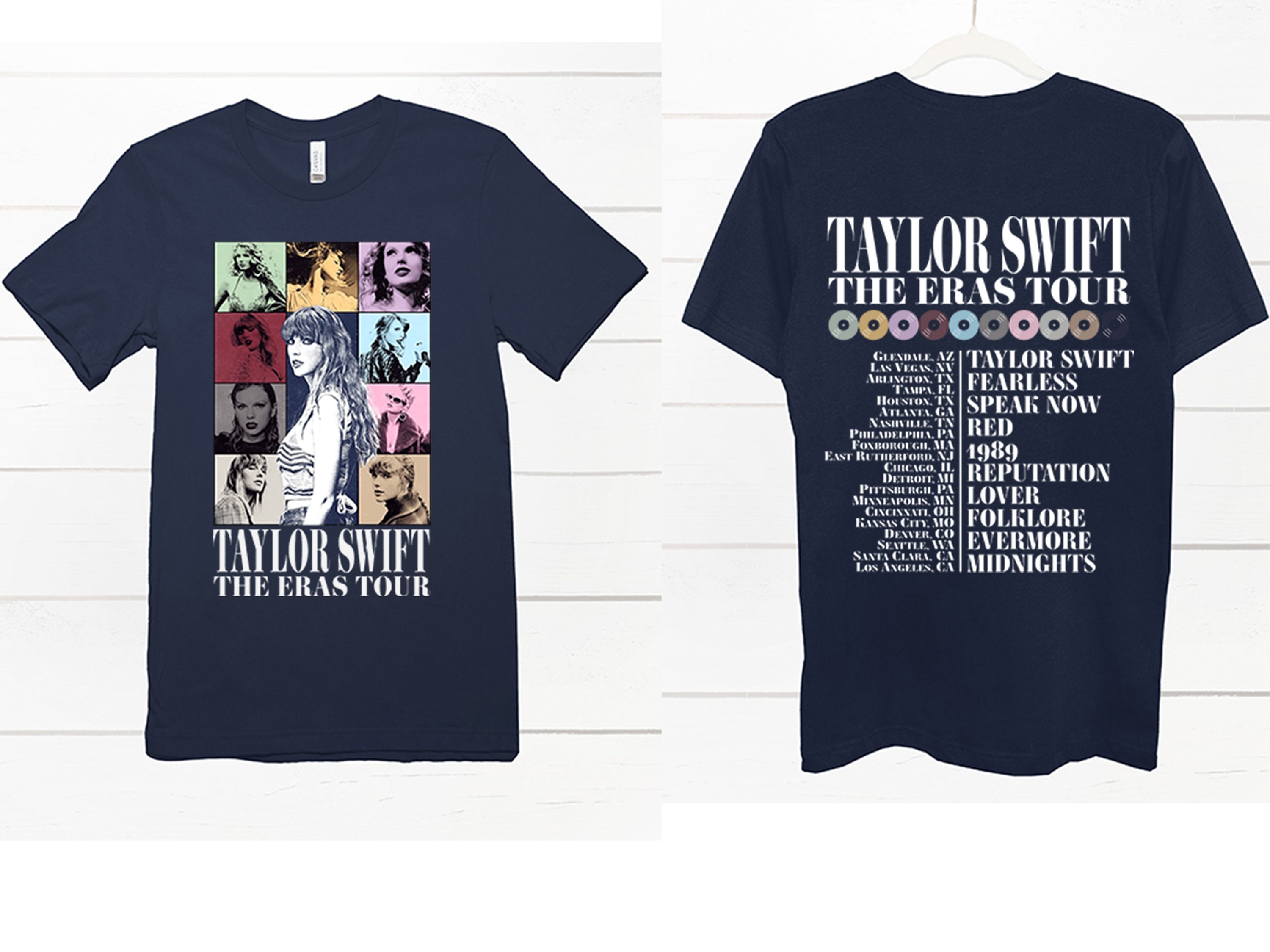TS Eras Tour Two Sided Shirt, Taylor Eras Tour Tee, Taylor Merch Shirt ...