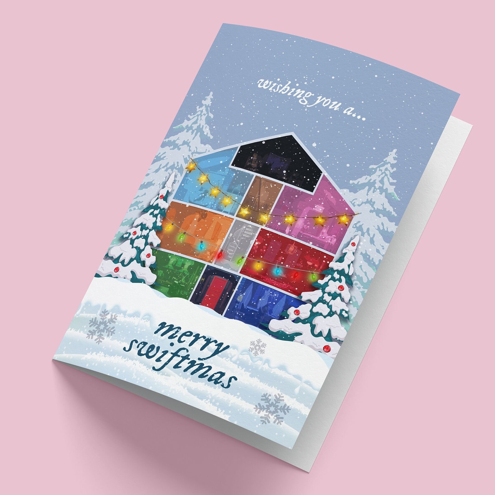 Swiftie Christmas Card, Merry Swiftmas, Lover House Card, the Eras Tour ...