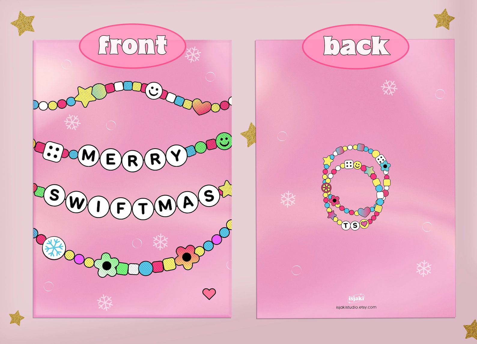 Swiftie Christmas Card, Merry Swiftmas, Friendship Bracelet Card, the ...