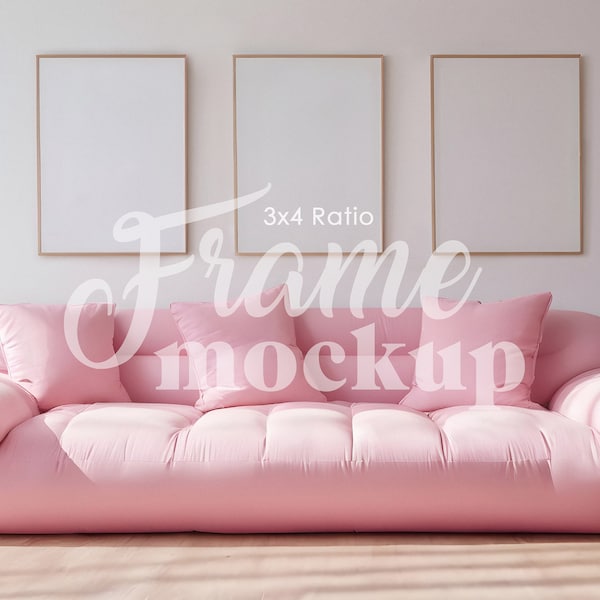 Girly Print Mockup, 2x3 Vertical Poster Frame Mockup, Modern Aesthetic ...