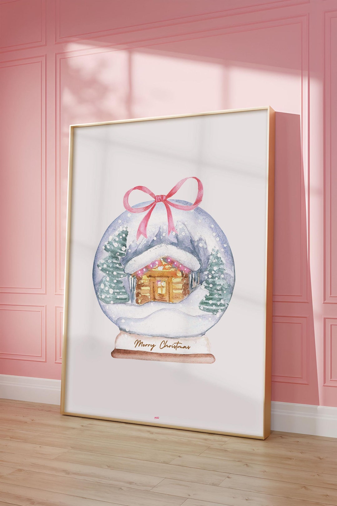 Cute Snowball Print Coquette Christmas Aesthetic Room Decor Trendy ...