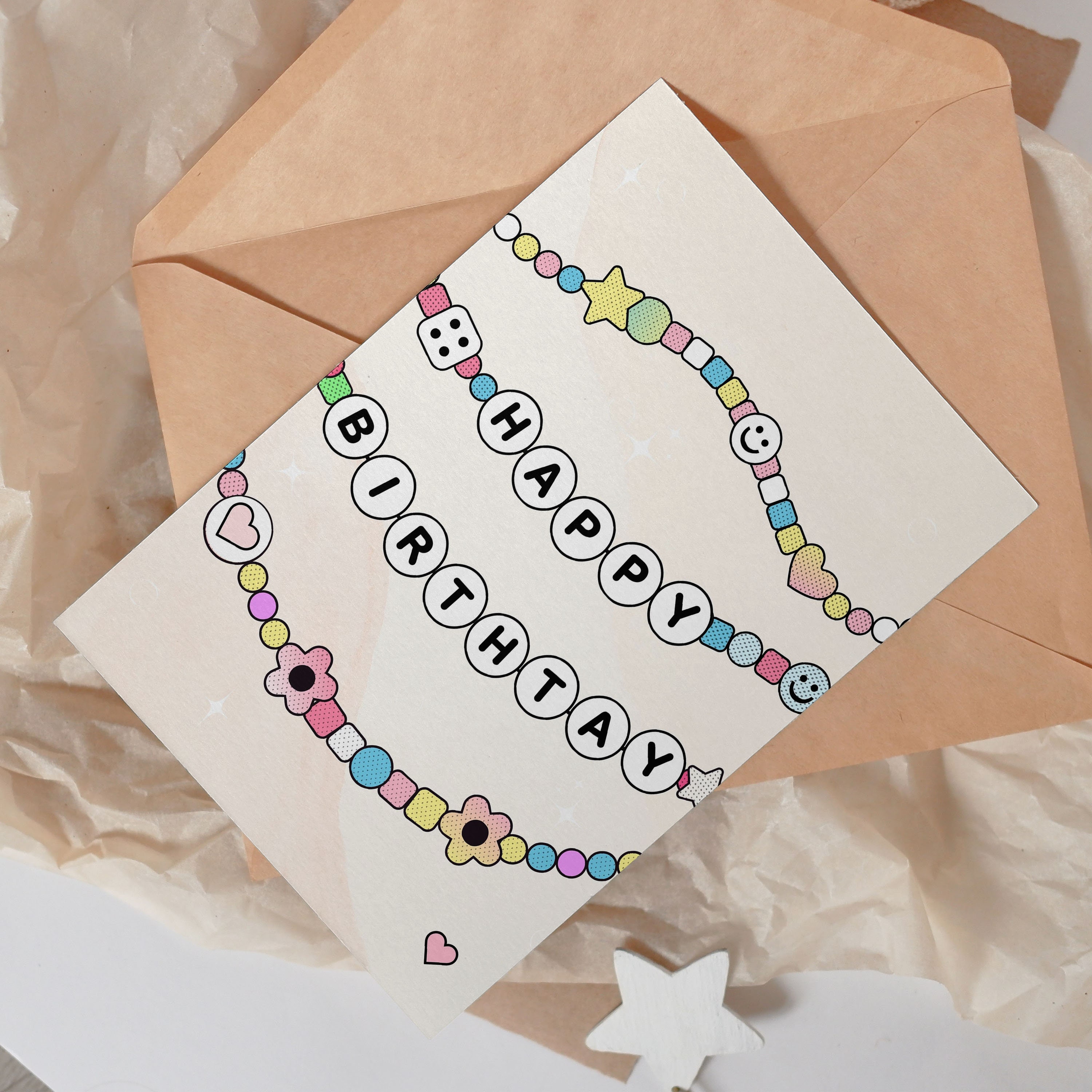 Friendship Bracelet Printable Birthday Card, Happy Birthtay, Eras Card ...