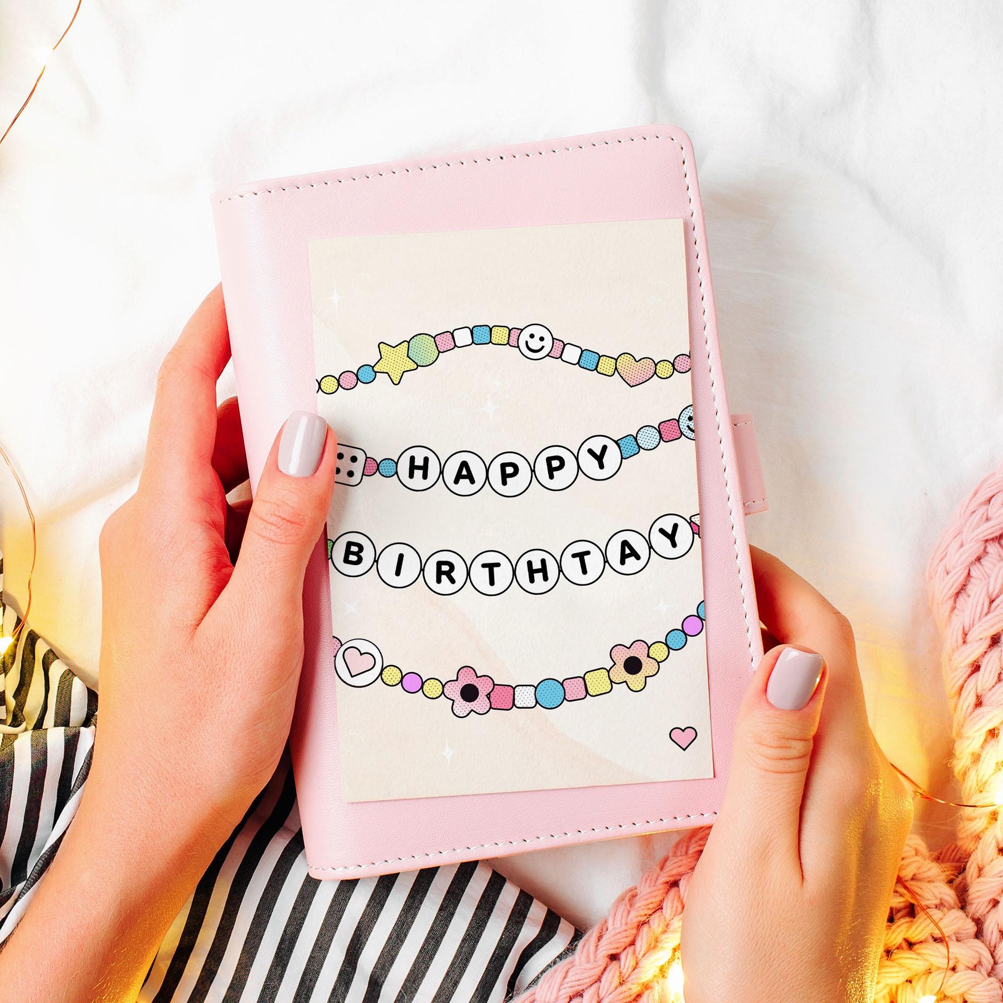 Swiftie Printable Birthday Card, Happy BirthTay, Friendship Bracelet ...