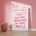 Custom Guest Check Print | Personalized Text Print | Custom Quote Print ...