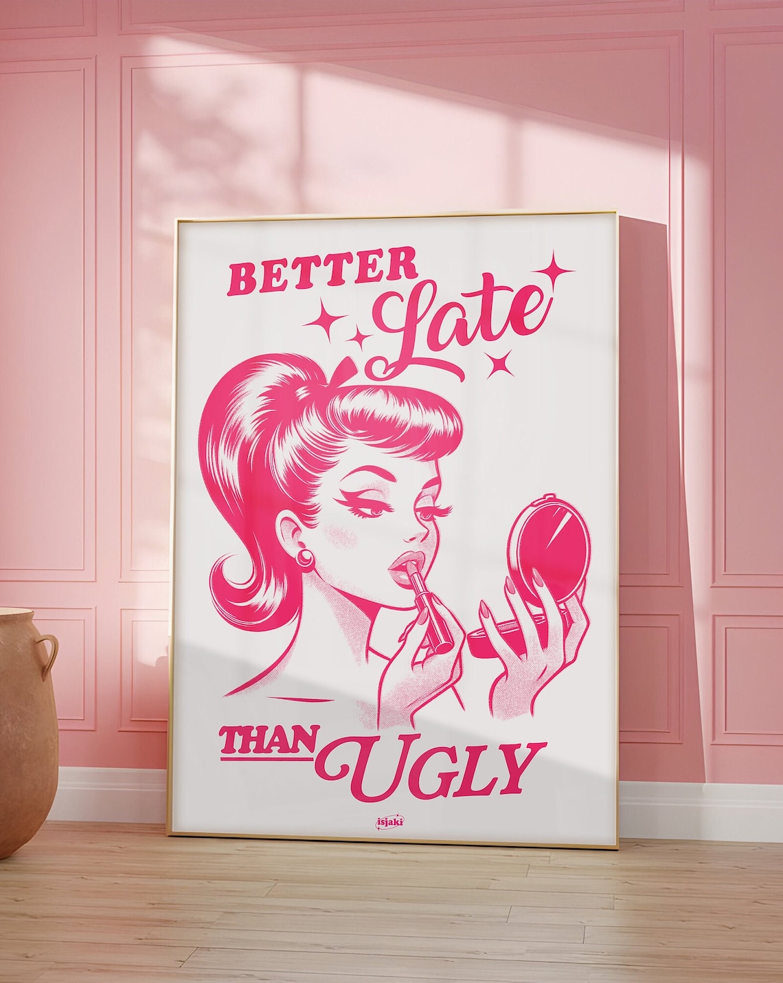 Pink Girly Print Set of 6, Soft Girl Poster Bundle, Retro Wall Art Hot ...