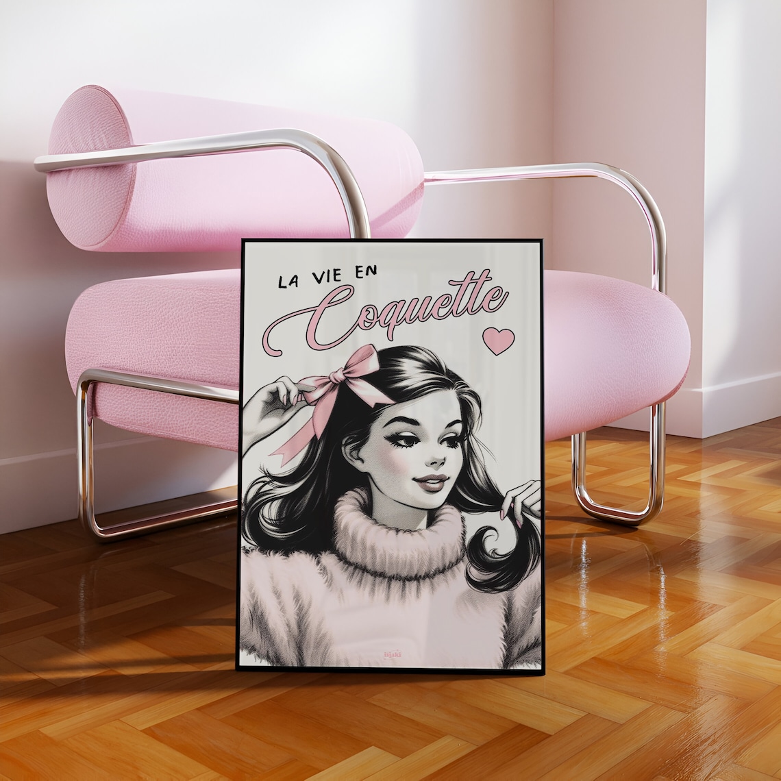 La Vie En Coquette Balletcore Wall Art Coquette Room Decor Retro Preppy ...
