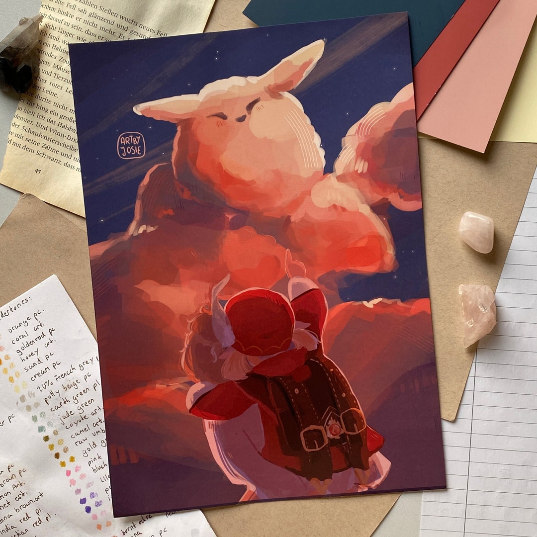 Dodoco Klee and Albedo, Genshin Impact Art Print - Etsy