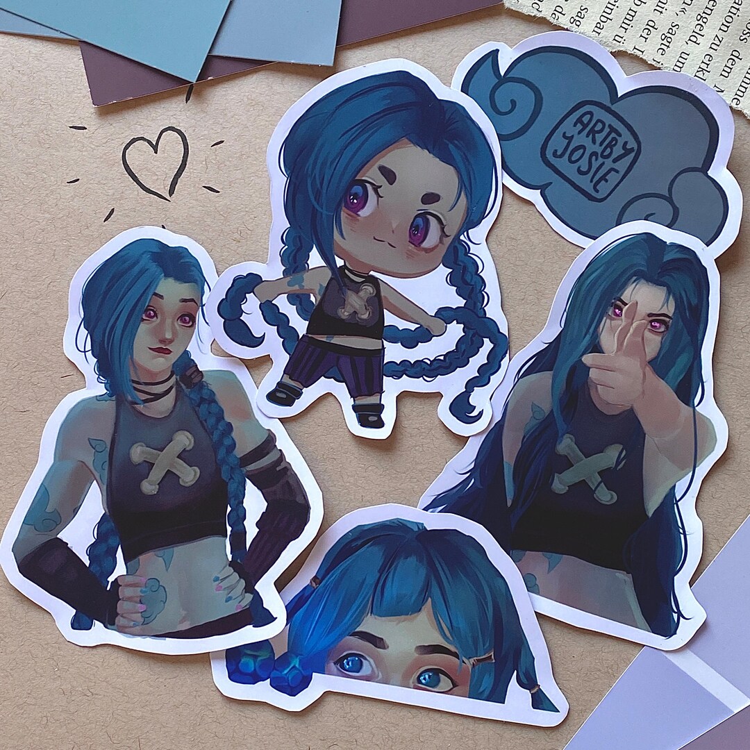 Jinx and Powder From Arcane - Glossy Sticker Set - Etsy