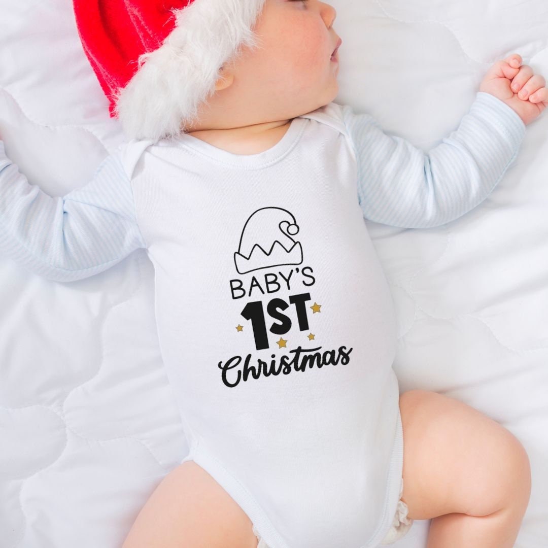 Digital File Baby's First Christmas SVG PNG Vector, Cut File for Cricut ...