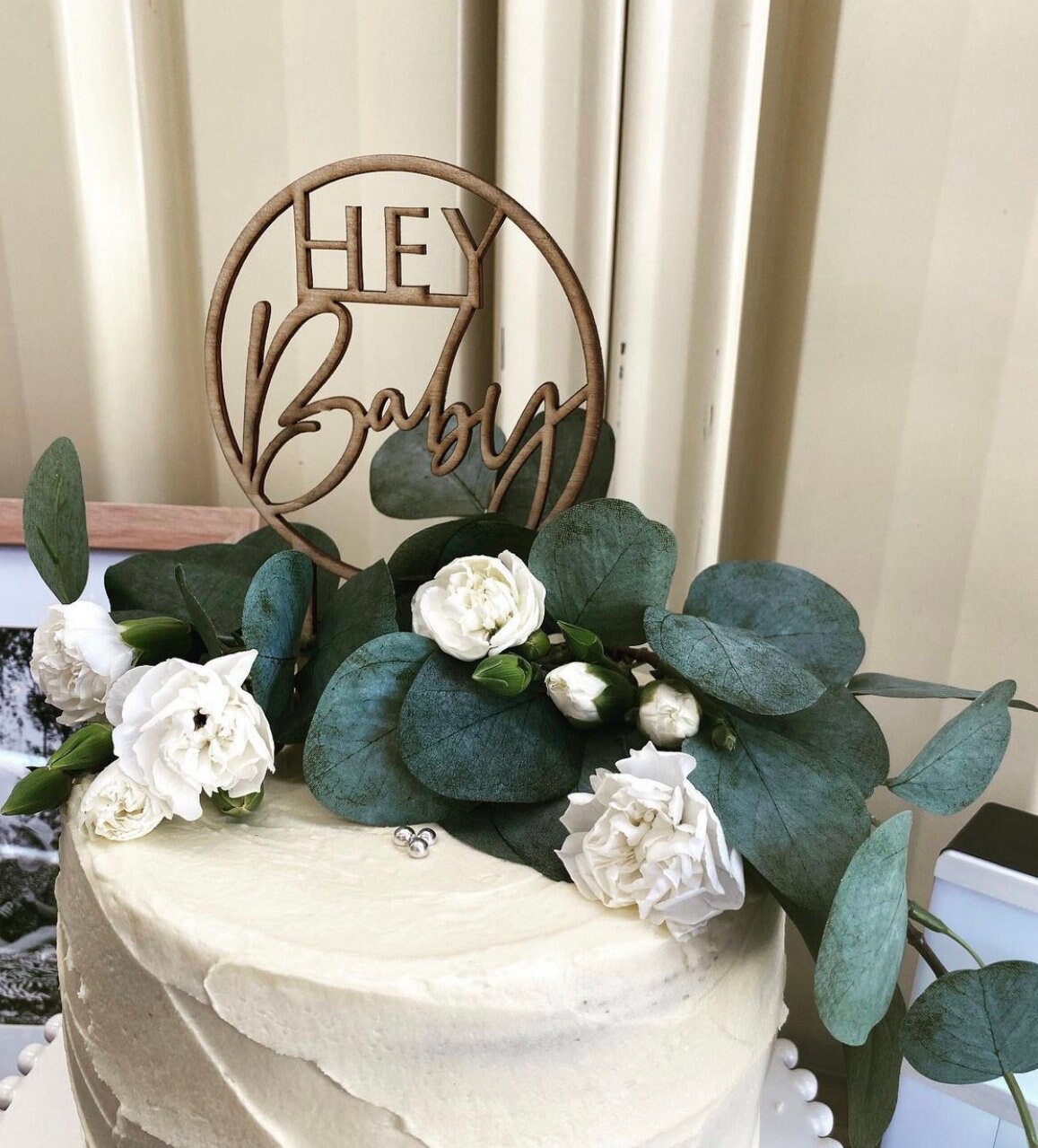 Hey Baby Cake Topper SVG, Baby Shower SVG, Baby Shower Cake Topper, Hey ...