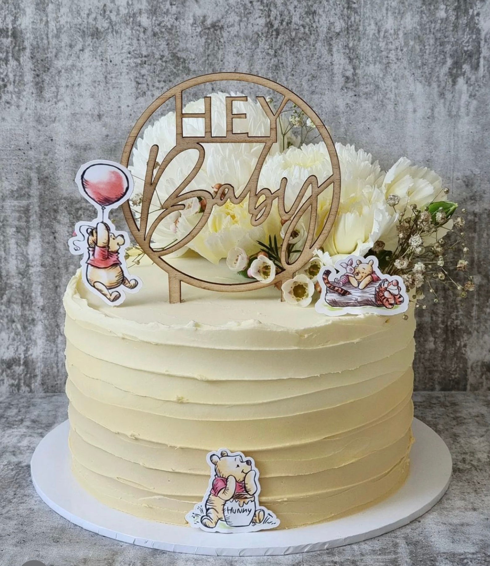 Hey Baby Cake Topper SVG, Baby Shower SVG, Baby Shower Cake Topper, Hey ...