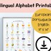 European Portuguese Alphabet Flash Cards, Bilingual ABC Cards - Etsy
