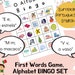 European Portuguese First Words Alphabet BINGO SET/ Bilingual Games - Etsy
