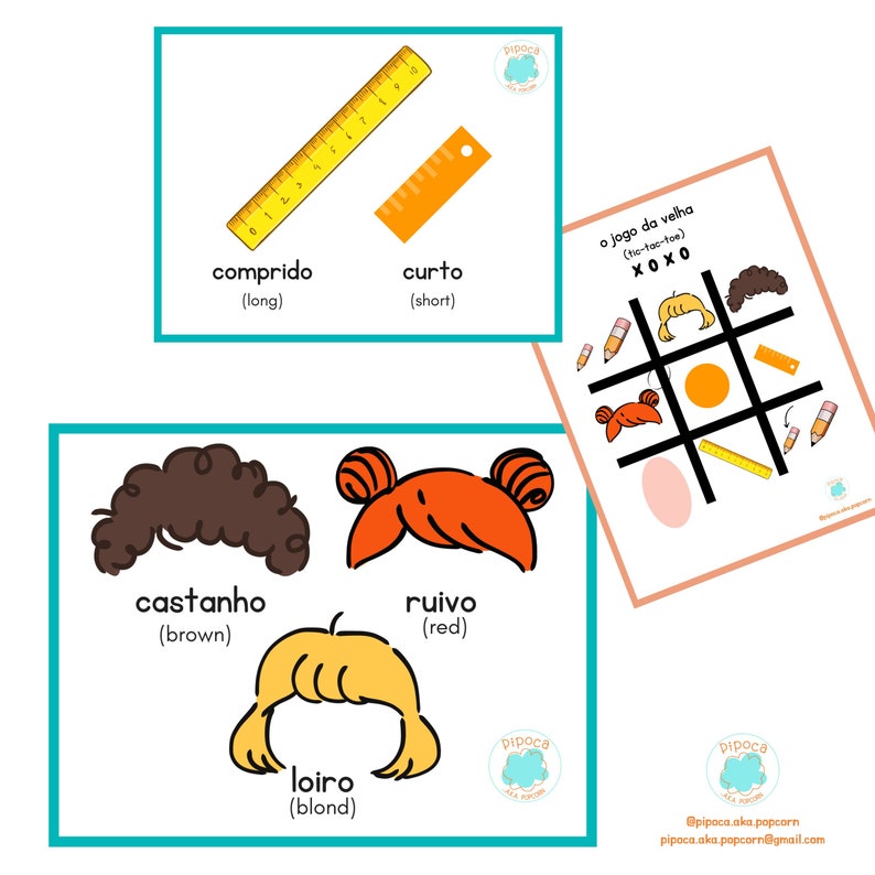 Bilingual Flashcards, Portuguese Body Parts Vocabulary, Portuguese ...