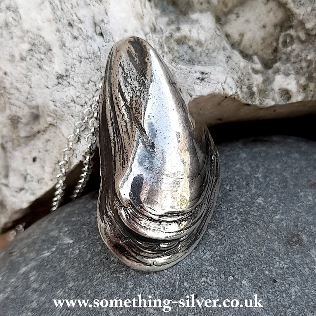 Mussel Shell Necklace From the Coastal Collection of Sterling Silver ...