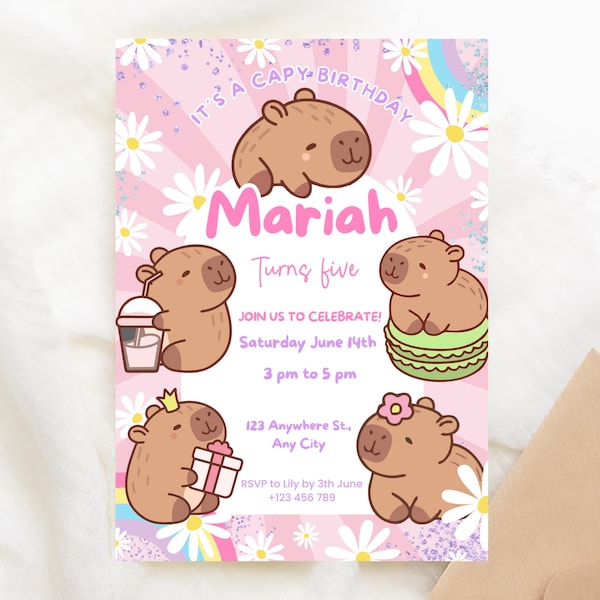 Capibara Party Theme - Etsy