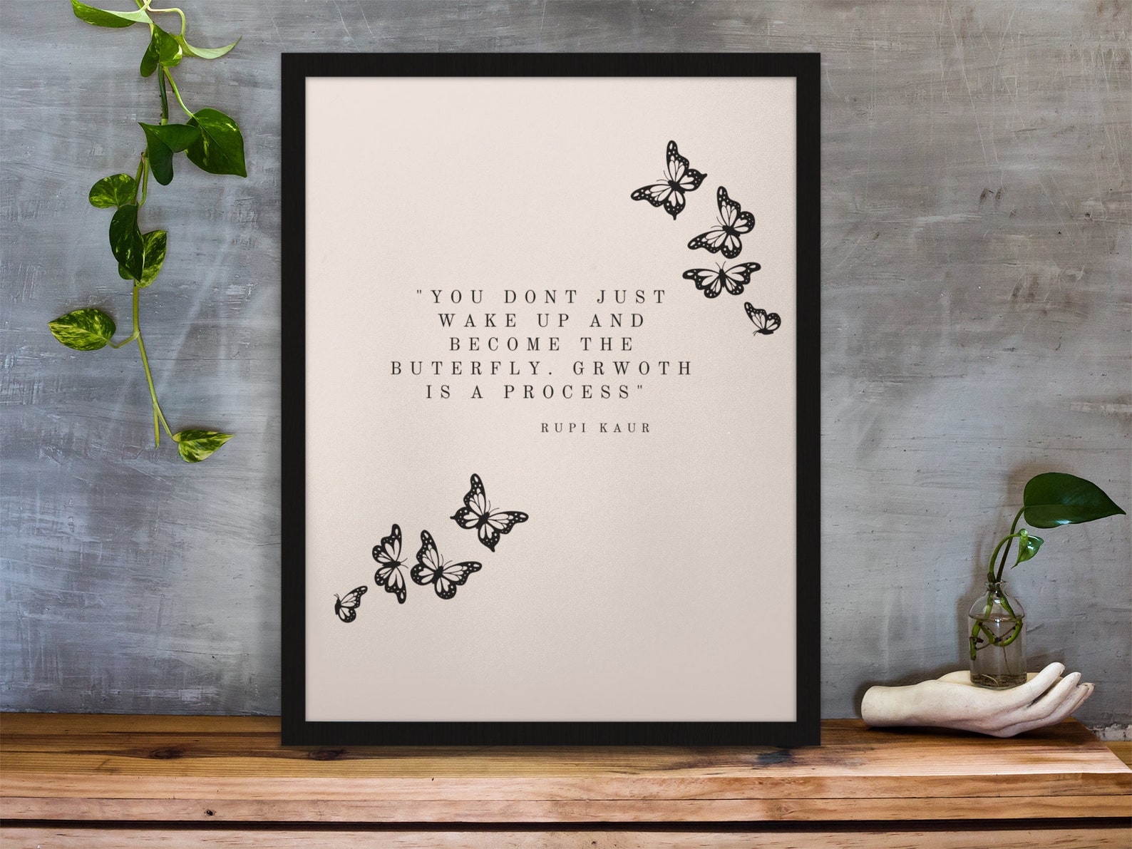 Vintage Self Growth Quote PRINTABLE Artwork, Downloadable Prints ...