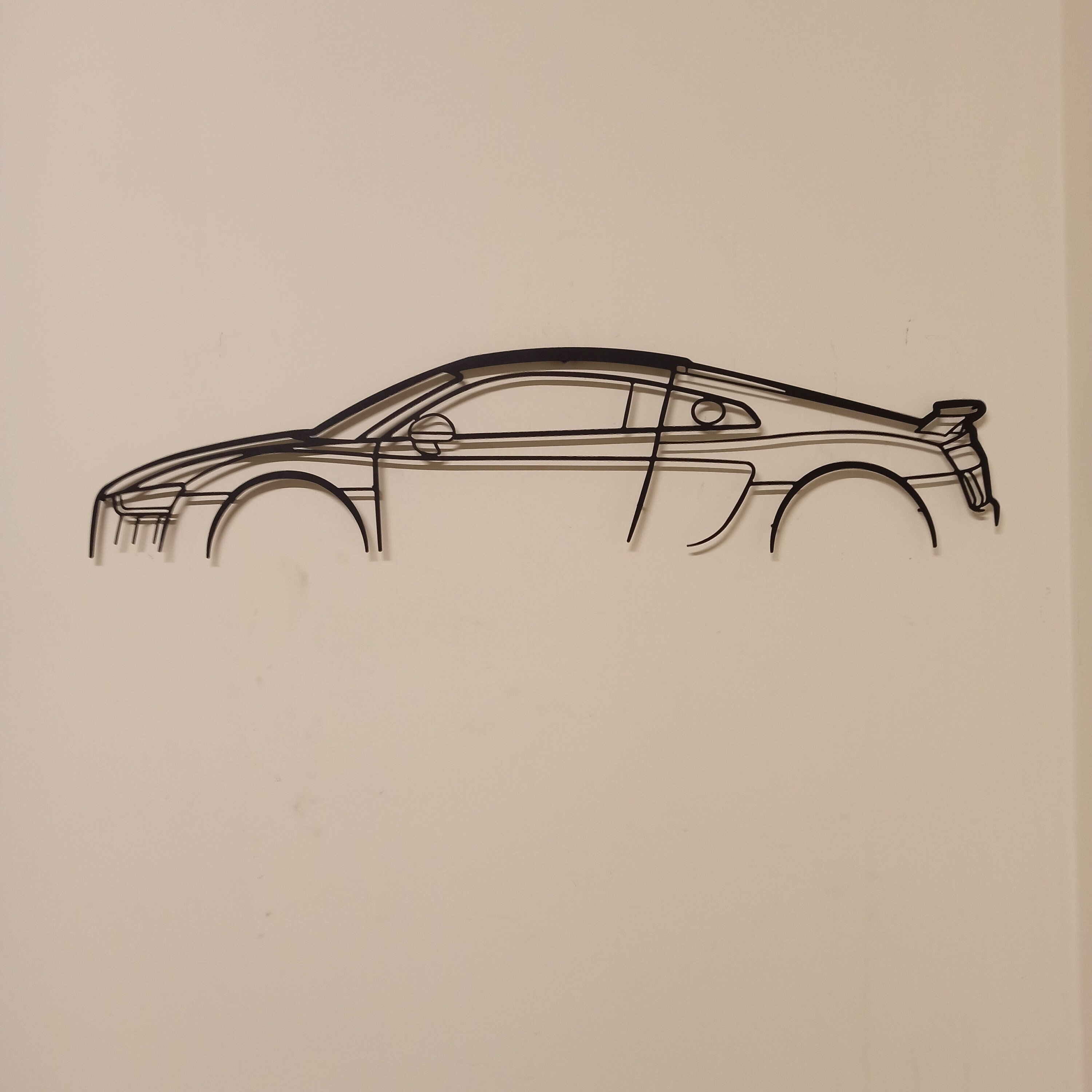 R8 Silhouette Metal Wall Decor R8 Metal Wall Art R8 Garage - Etsy