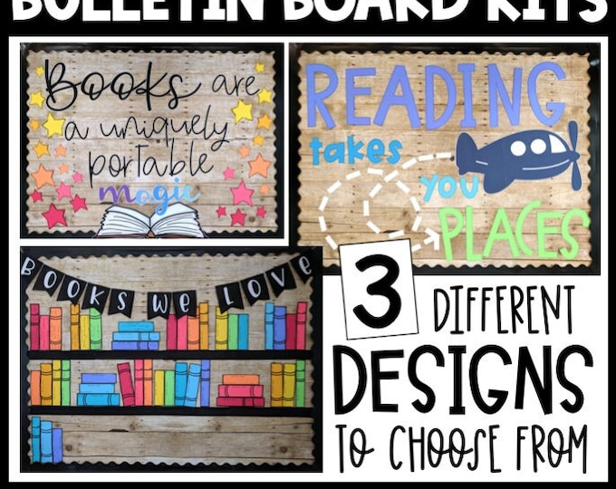 Reading Bulletin Board Kit, Printable Reading Posters, Reading ...