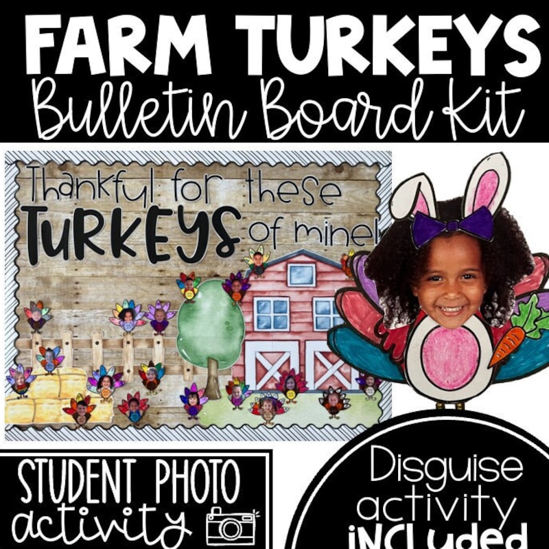 Turkey Bulletin Board - Etsy