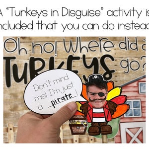 Thanksgiving Bulletin Board, Turkey in Disguise Activity, Student Name ...