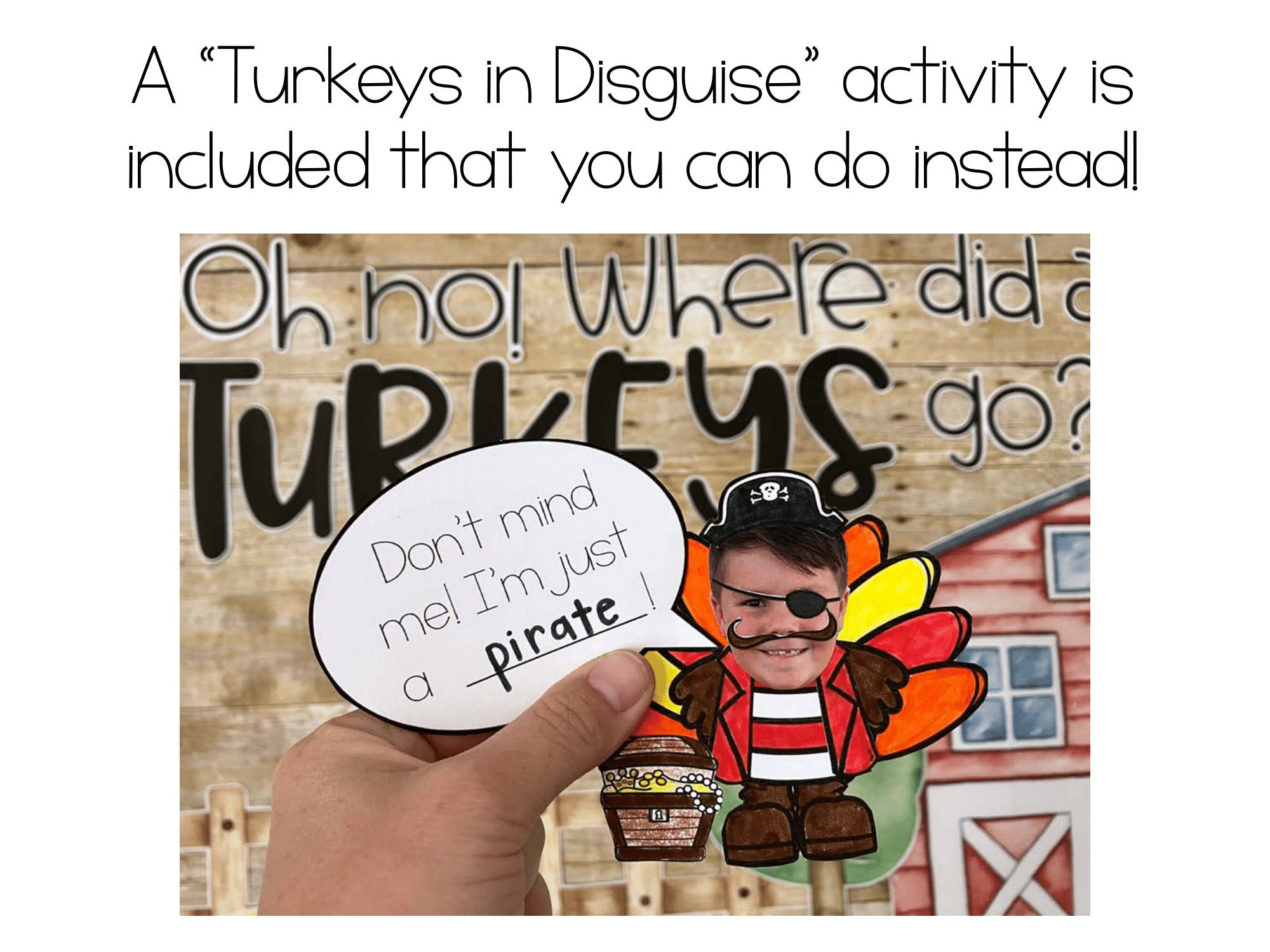 Thanksgiving Bulletin Board, Turkey in Disguise Activity, Student Name ...