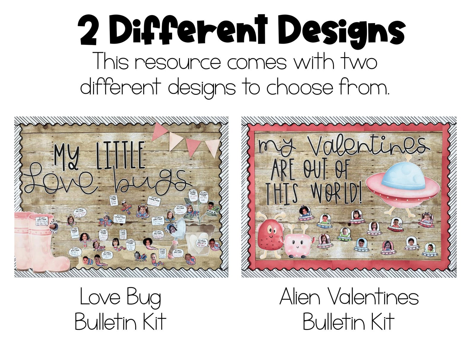 Valentine's Day Bulletin Board Door Decor Love Bug Craft Out of This ...
