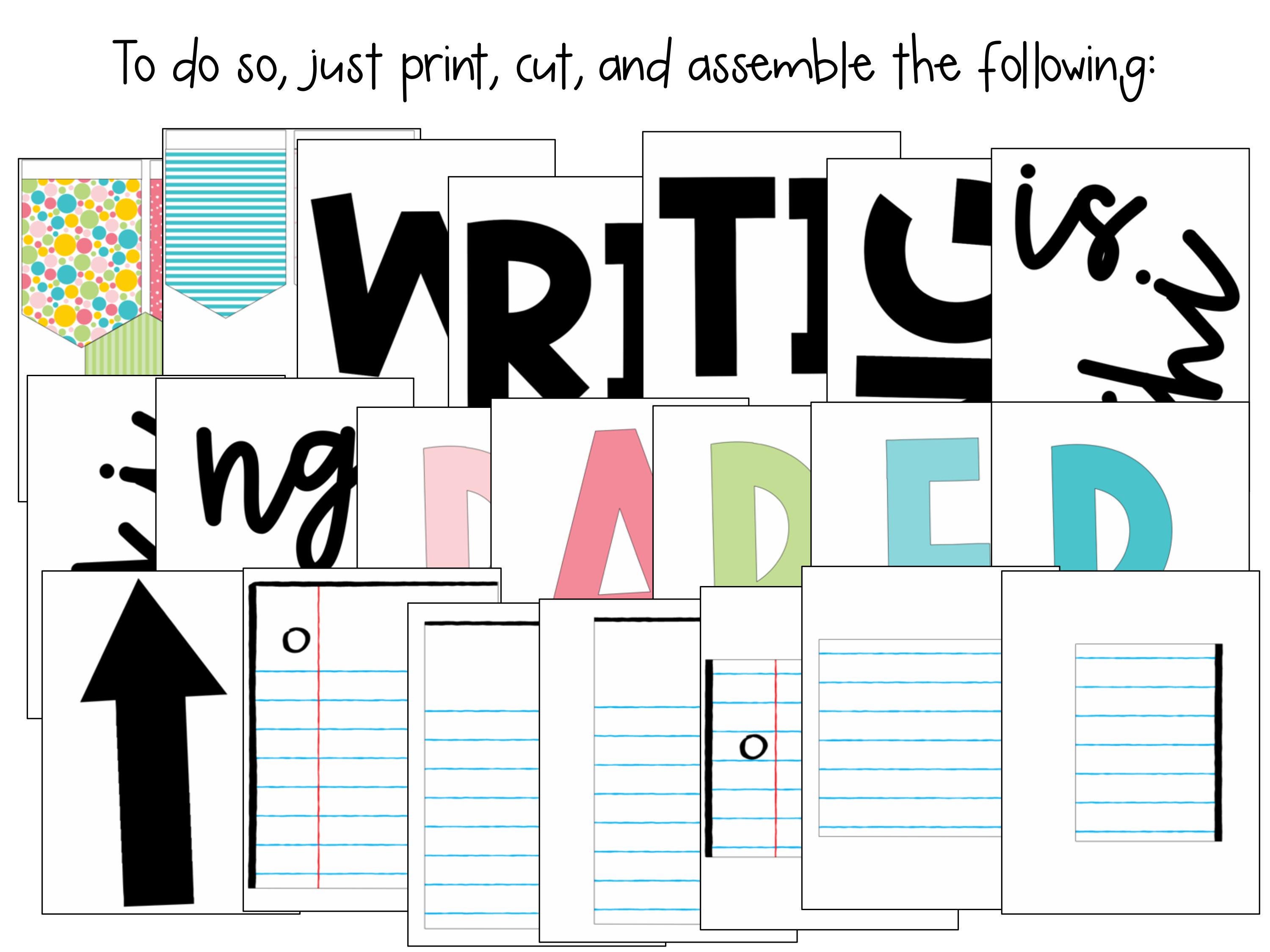 Writing Bulletin Board Classroom Decor Types of Writing Posters Writing ...