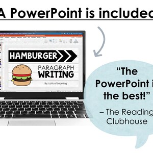 Hamburger Paragraph Unit - Lesson Plan - Anchor Chart - Powerpoint ...