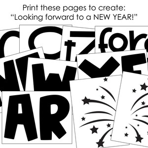2024 January New Year Bulletin Board Kit and Flipbook Free Update Every ...