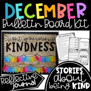 December Light up the World With Kindness Bulletin Board Kit Idea Door ...