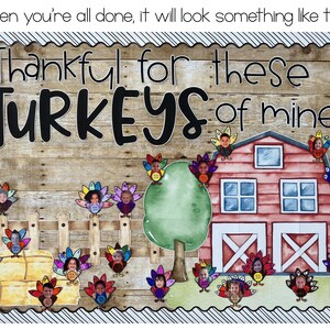 Thanksgiving Bulletin Board, Turkey in Disguise Activity, Student Name ...