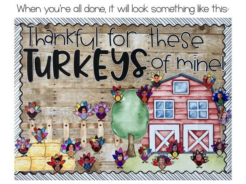 Thanksgiving Bulletin Board, Turkey in Disguise Activity, Student Name ...