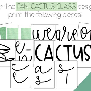 Back to School Bulletin Board Ideas Kits, Cactus Classroom Decor, Llama ...